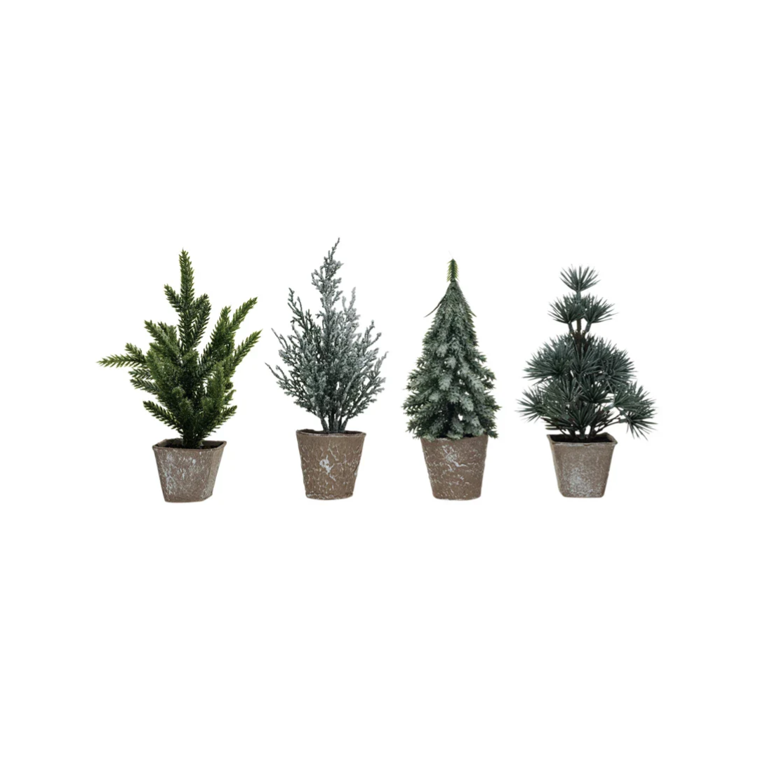 Faux Evergreen Tree in Paper Pot – Daydream Abode